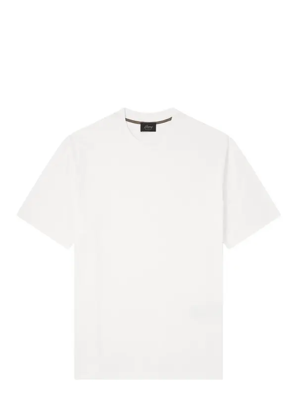 Brioni Cotton-jersey T-shirt - White