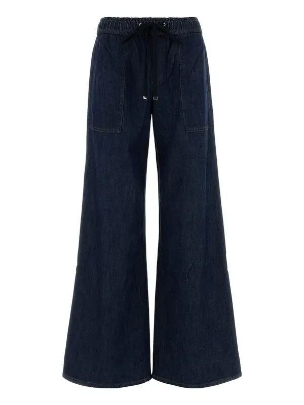 Seven For All Mankind Stretch Denim Wide-leg Jeans - Blue