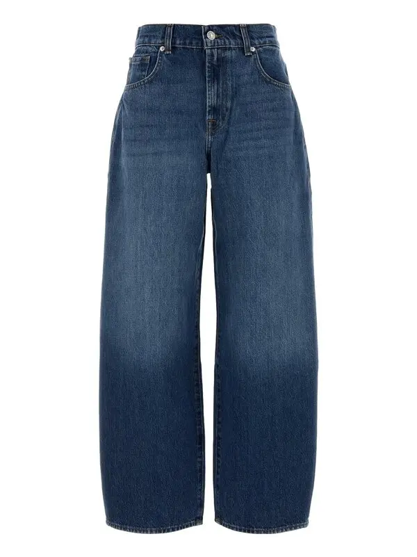 Seven For All Mankind Wide-leg Jeans - Blue