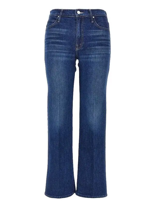 MOTHER Stretch Cotton Denim Jeans - Blue