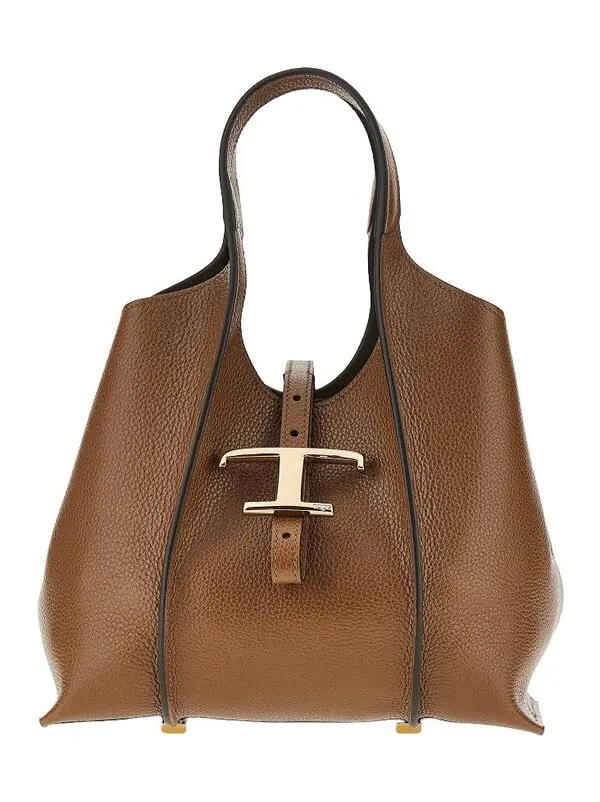 TOD'S Mini 't Timeless' Shopping Bag - Brown