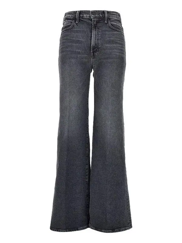 MOTHER The Hustler Roller Sneak Jeans - Grey