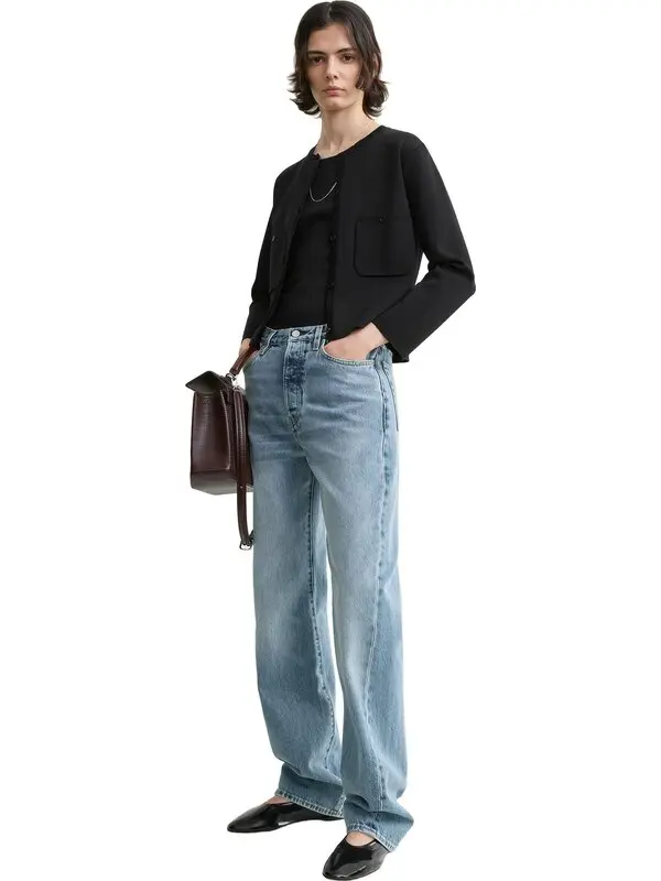 TOTEME Classic Compact Knit Cardigan - Black