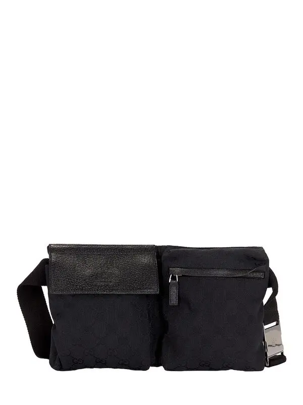 Gucci Double Pocket Belt Bag - Black