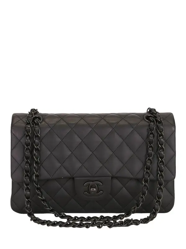 Chanel Lambskin Classic Double Flap Bag - Black