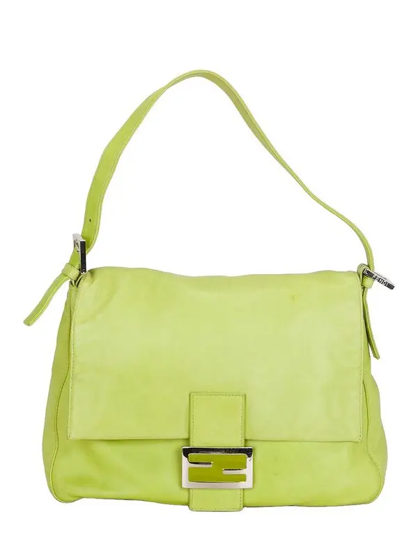Fendi Mama Baguette Shoulder Bag - Green