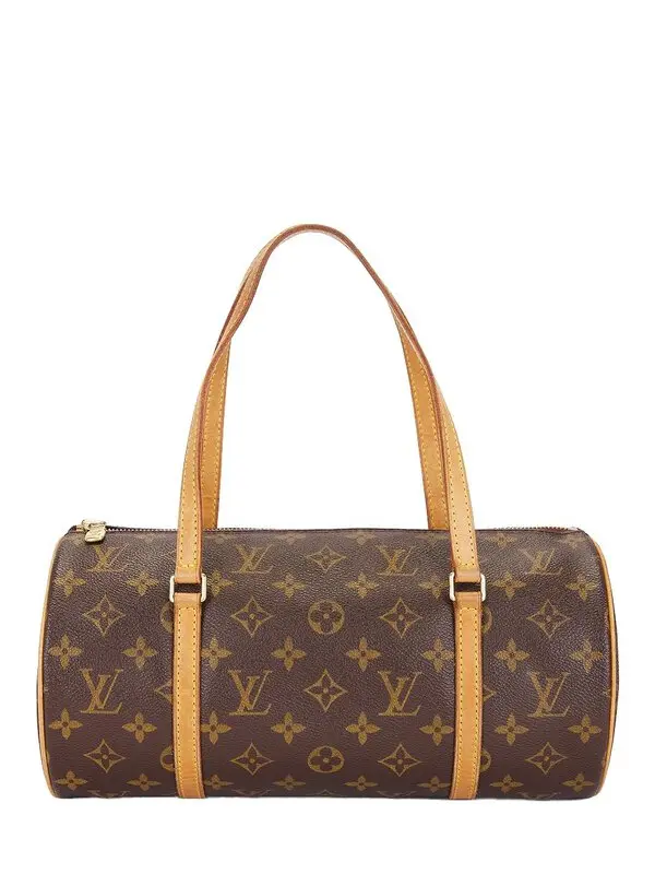 LOUIS VUITTON Monogram Papillon 30 Handbag - Brown