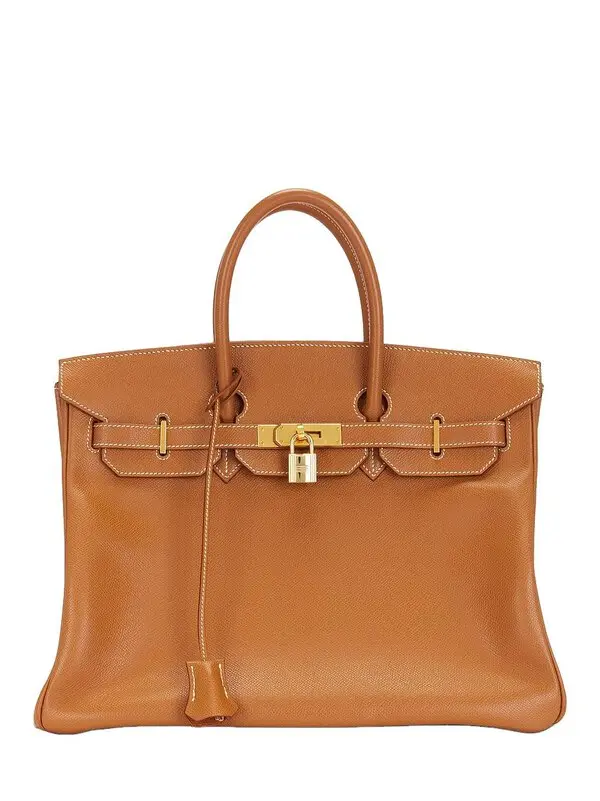Hermès Courchevel Birkin 35 Handbag - Gold