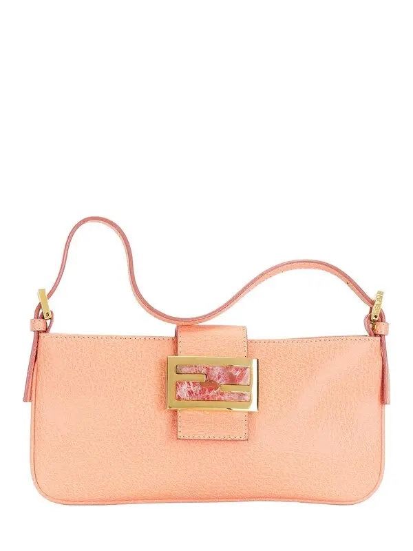 Fendi Baguette Pochette Shoulder Bag - Peach