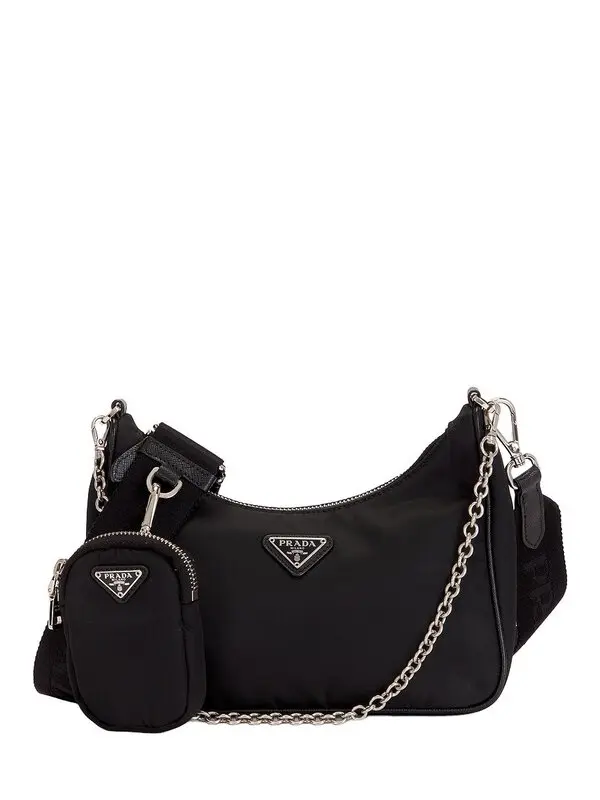Prada Re-edition 2005 Re-nylon Shoulder Bag - Black