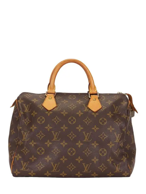 LOUIS VUITTON Monogram Speedy 30 Handbag - Brown