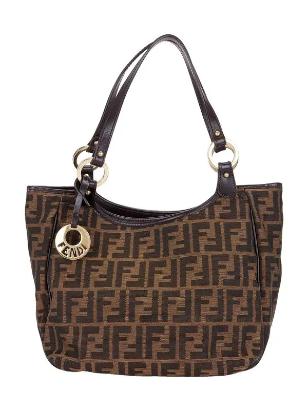 Fendi Zucca Canvas Tote Bag - Brown