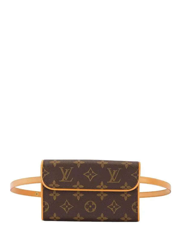 LOUIS VUITTON Monogram Florentine Pochette Belt Bag - Brown