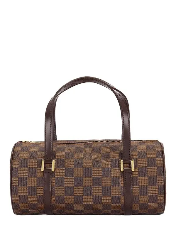 LOUIS VUITTON Damier Ebene Papillon 26 Handbag - Brown
