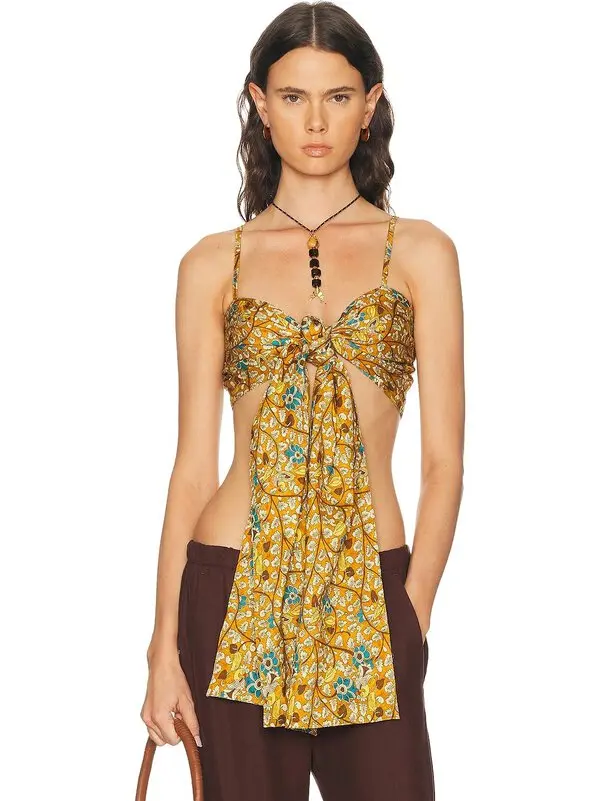 Chan Luu Wrap Top - Marigold
