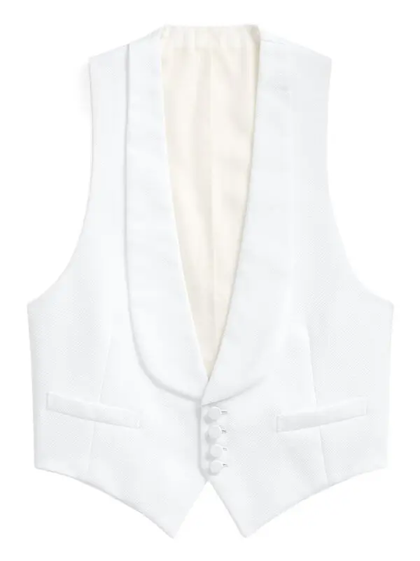 Ralph Lauren Piqué Vest - White