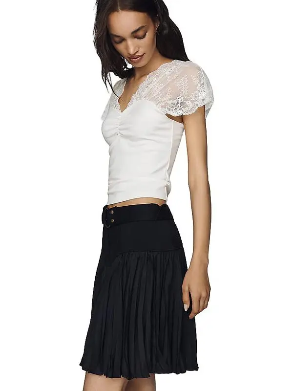 Anthropologie Jodhpur Mini Skirt - Black