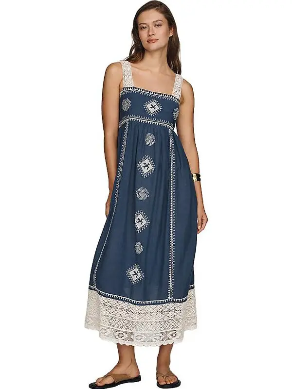 The Great. Sparrow Midi Dress - Mineral