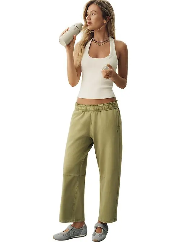 Daily Practice Merva Barrel-leg Pants - Light Green