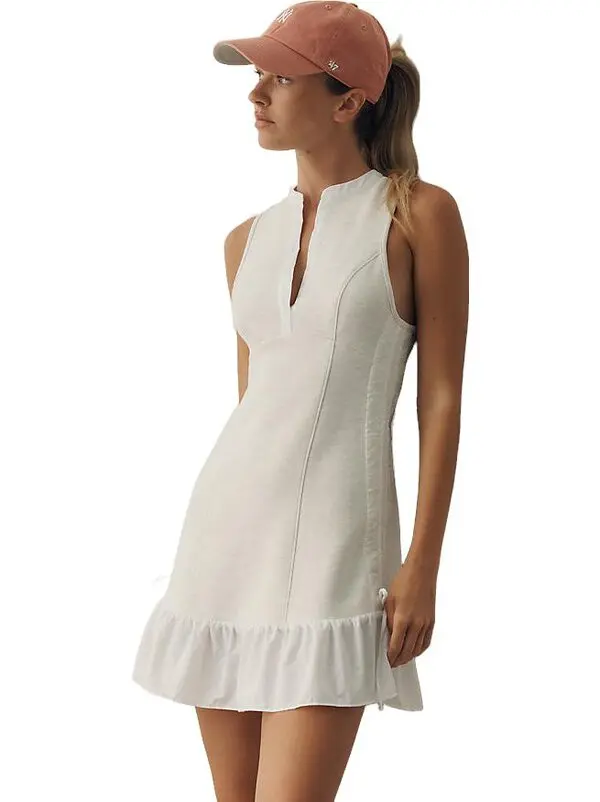 Daily Practice Aloe Mini Dress - Light Grey