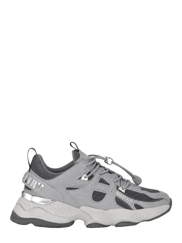 PLEIN SPORT Runner Beast X-01 Sneakers - Grey