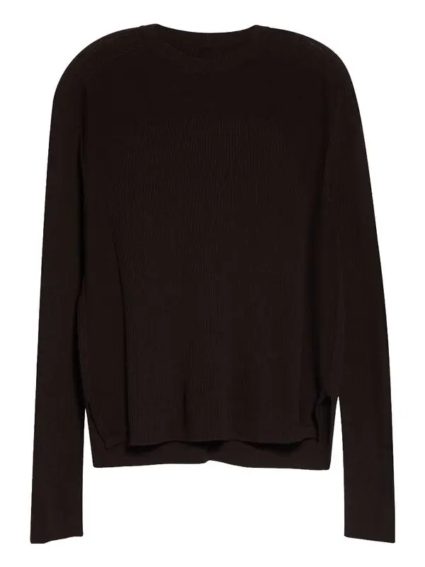 Rick Owens Ribbed Geo Wool Sweater - Grease