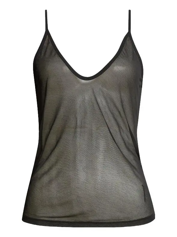 TOM FORD Sheer Crepe Jersey Tank - Black