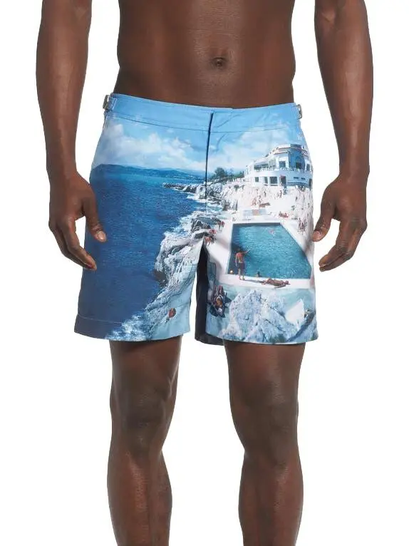 Orlebar Brown Photographic Swim Trunks - Roc Pool Ii