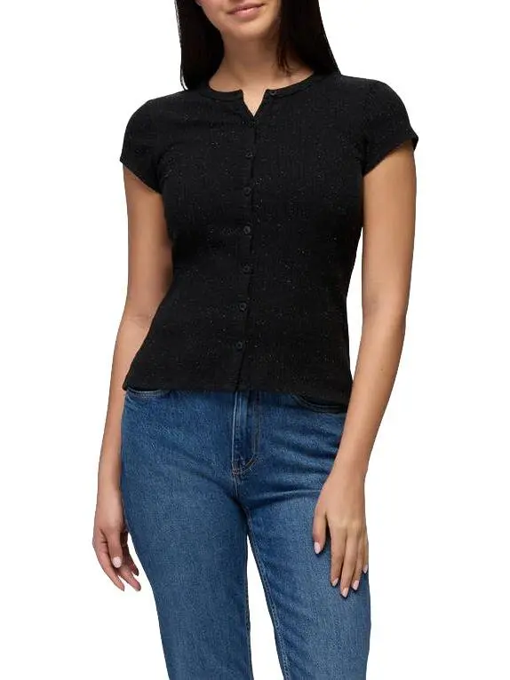 Prana Cambria Cove Stretch Organic Cotton Cardigan - Black Heather