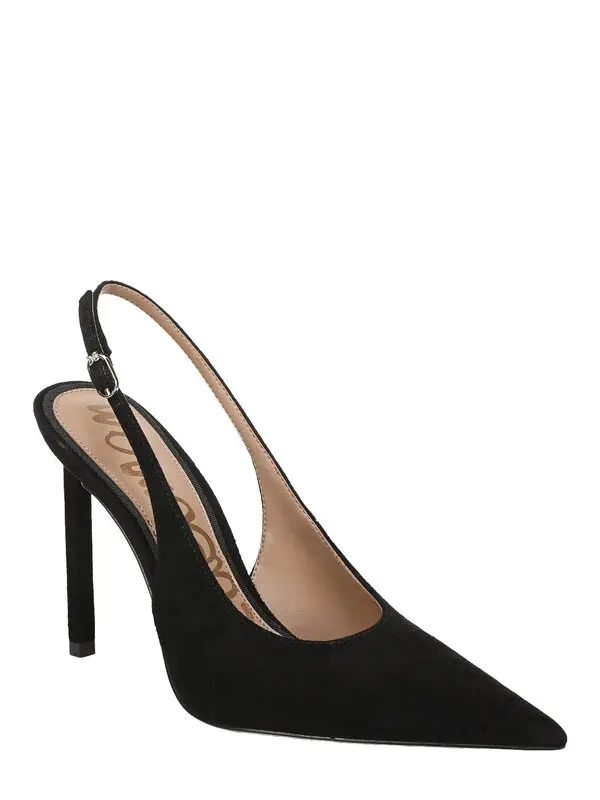 Sam Edelman Tegan Slingback Pump - Black Suede