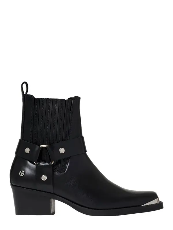 ANINE BING Mid Biker Boots - Black