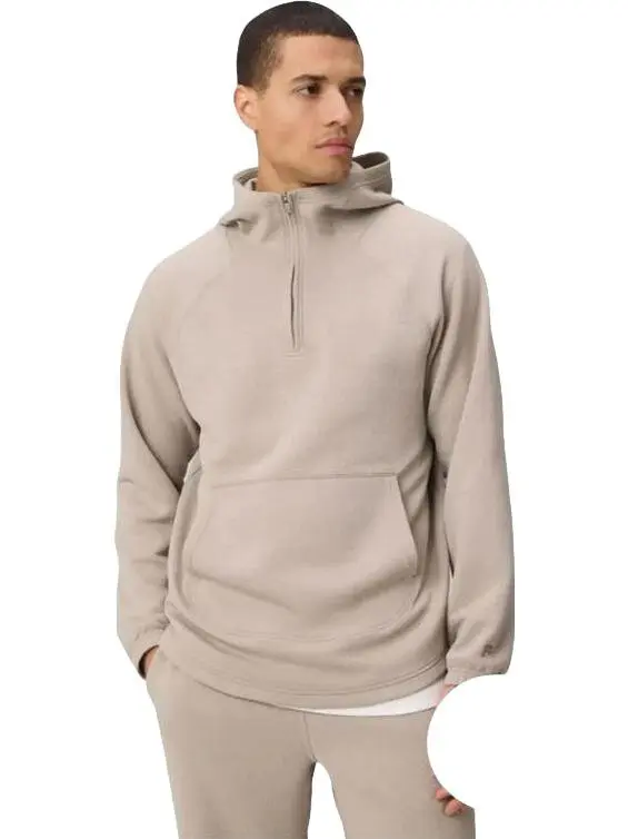 FABLETICS Gridtech Quarter Zip Hoodie - Brutalist Khaki