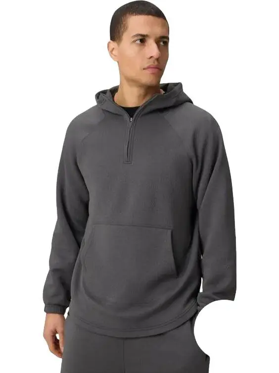 FABLETICS Gridtech Quarter Zip Hoodie - Onyx