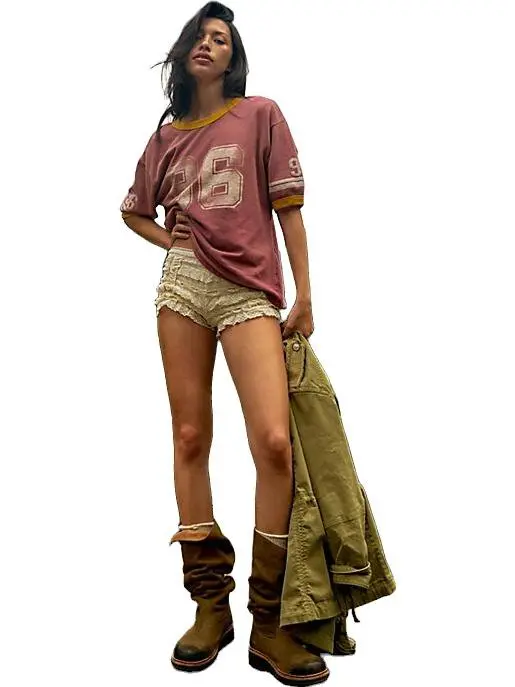 RAGABOND Lost And Found Ringer Tee - Pink