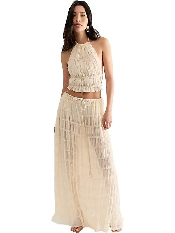 Arcina Ori Juliette Maxi Skirt Set - Cream
