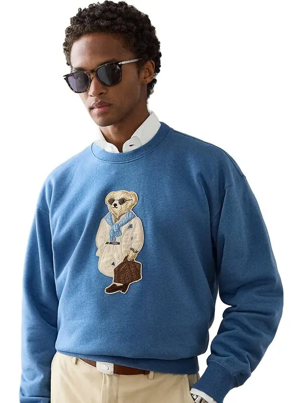 Ralph Lauren Polo Bear Fleece Sweatshirt - Blue Horizon