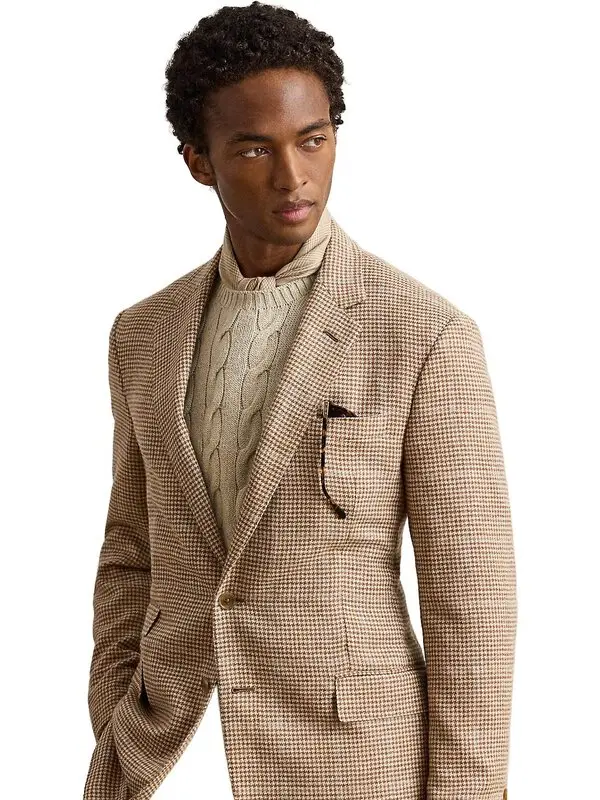 Ralph Lauren Kent Hand-tailored Plaid Sport Coat - Brown