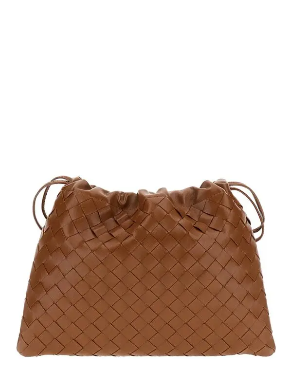 Bottega Veneta Calf Leather Clutch - Marrone