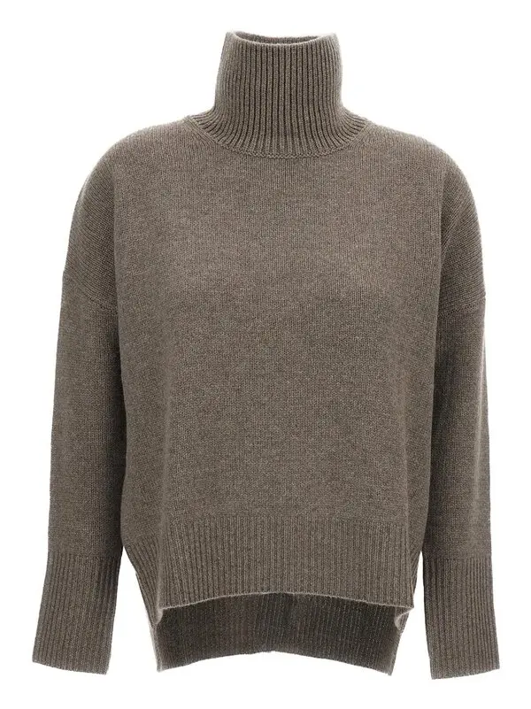 LISA YANG Heidi Cashmere Turtleneck Sweater - Beige