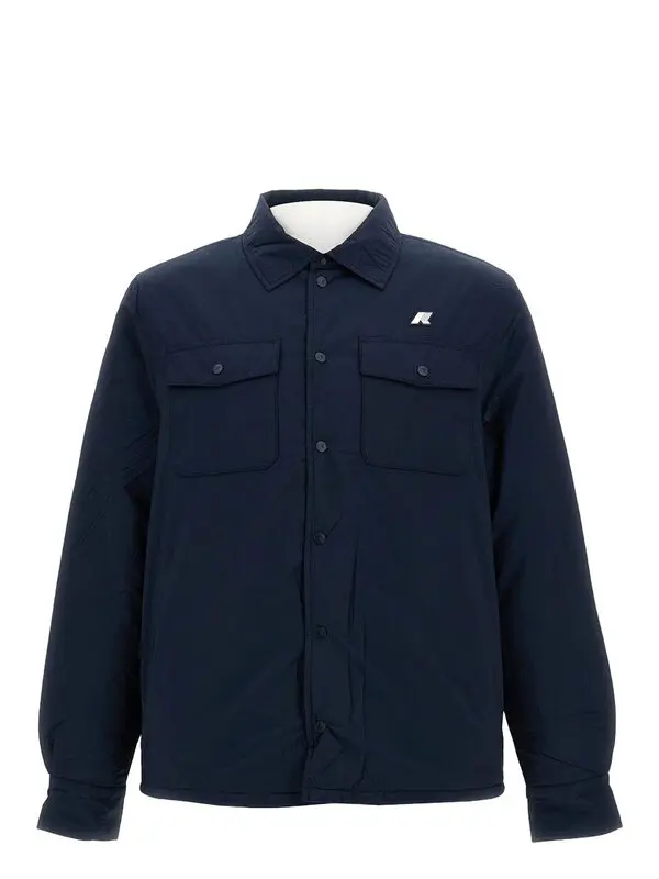 K-WAY Umbert Plain Warm Shirt Jacket - Blu