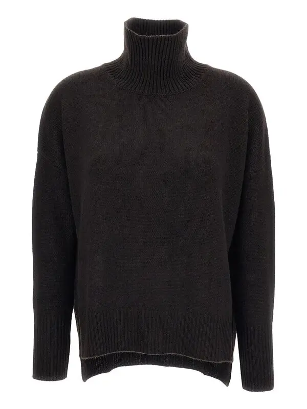 LISA YANG Heidi Turtleneck Sweater In Pure Cashmere - Brown