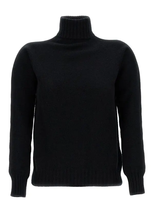 DRUMOHR Wool Turtleneck Sweater - Nero