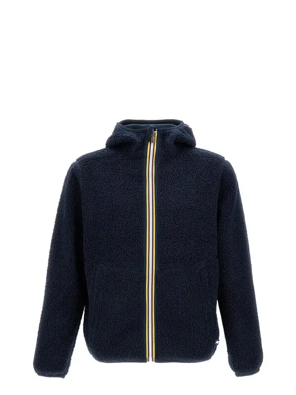 K-WAY Reversible Sherpa Fleece Jacket - Blu