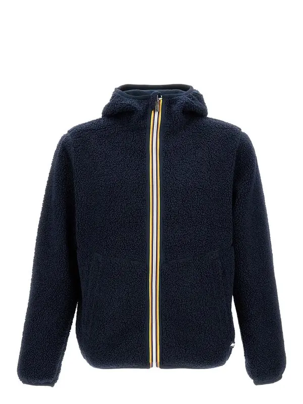 K-WAY Reversible Sherpa Fleece Jacket - Blue
