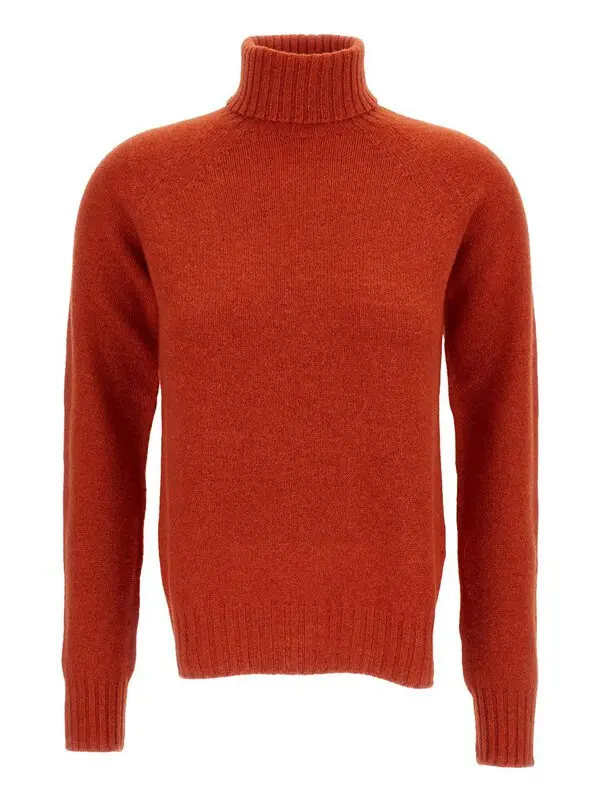 DRUMOHR Wool Turtleneck Sweater - Orange