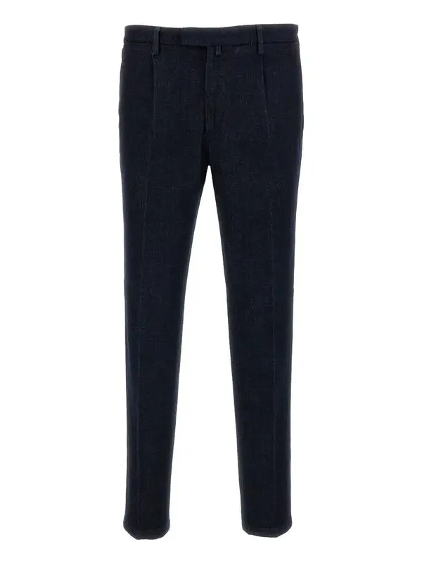 BRIGLIA 1949 Denim Cotton Trousers - Blu