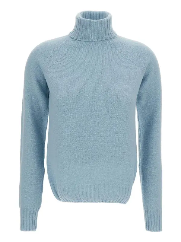DRUMOHR Wool Turtleneck Sweater - Azzurro