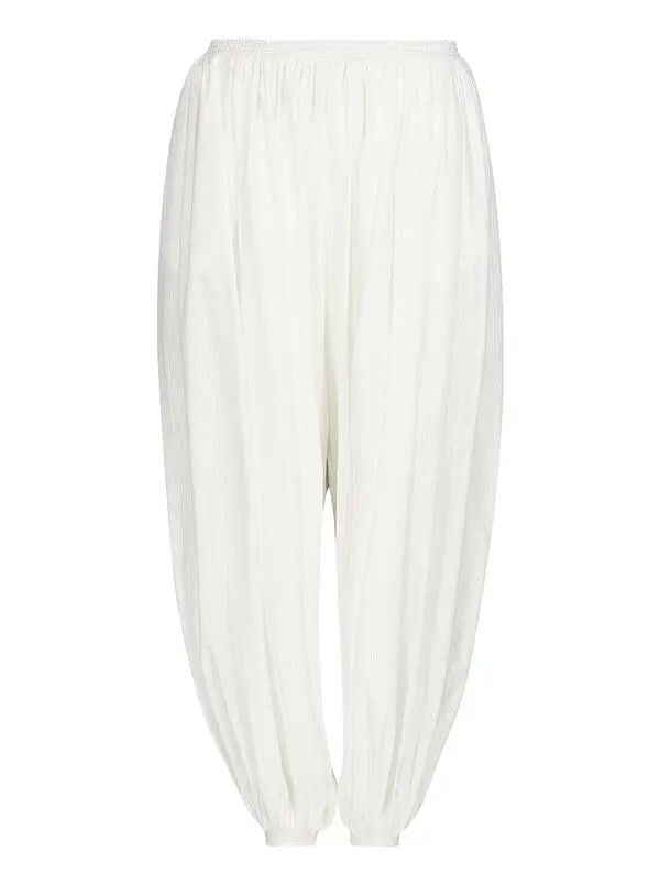 Alaïa Balloon Openwork Pants - Blanc