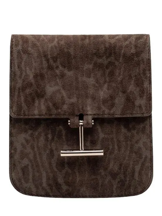 TOM FORD Signature T-shaped Clutch Bag - Brown