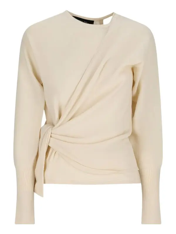 Federica Tosi Long Sleeve Wrap Top - No